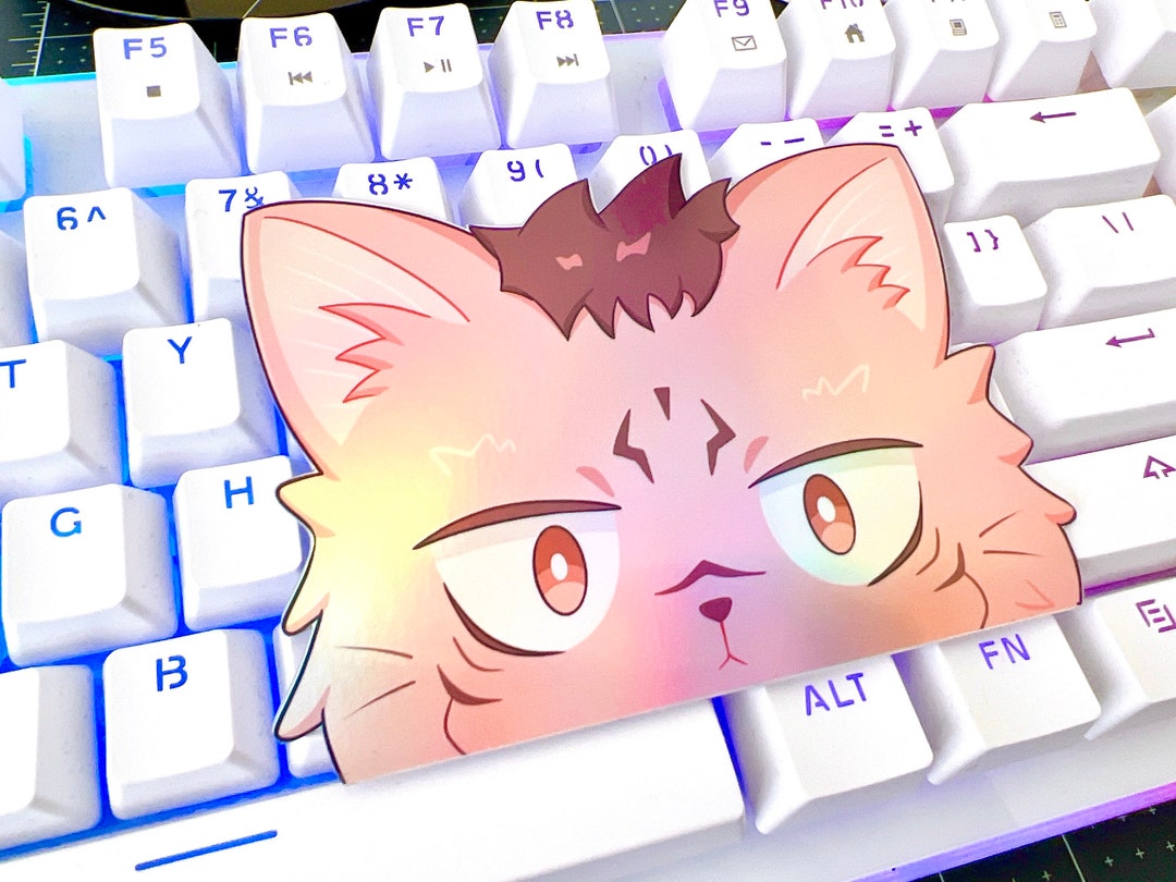 Sukuna Cat Sticker Peeker Stickers | Sukuna Gojo Cat Car Decal Computer ...