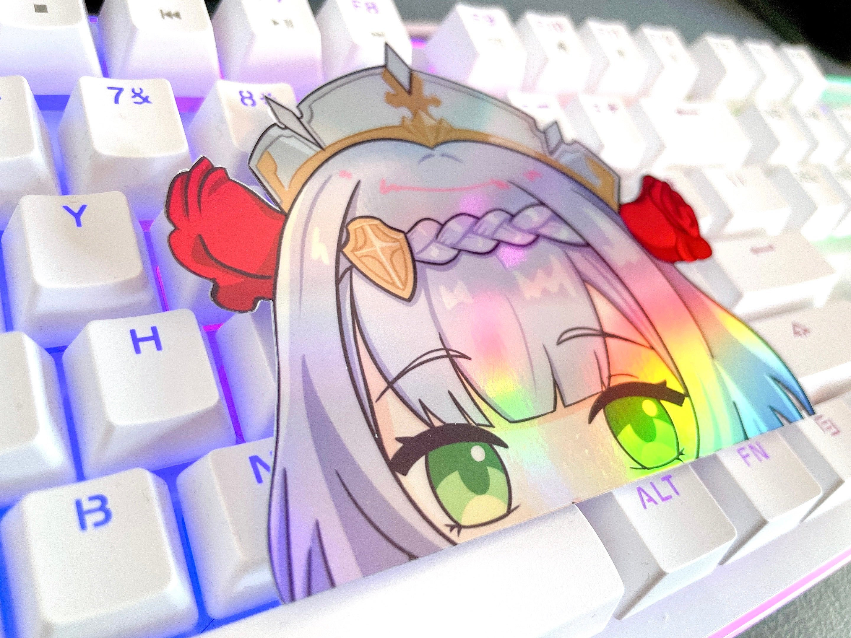 Noelle Peeker Holographic Sticker Genshin Impact Sticker - Etsy