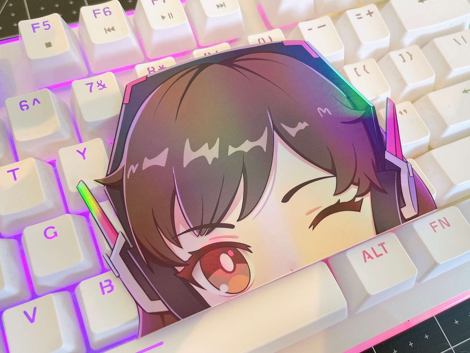 Dva Peeker Holographic Sticker Mercy Stickers Decal Car - Etsy