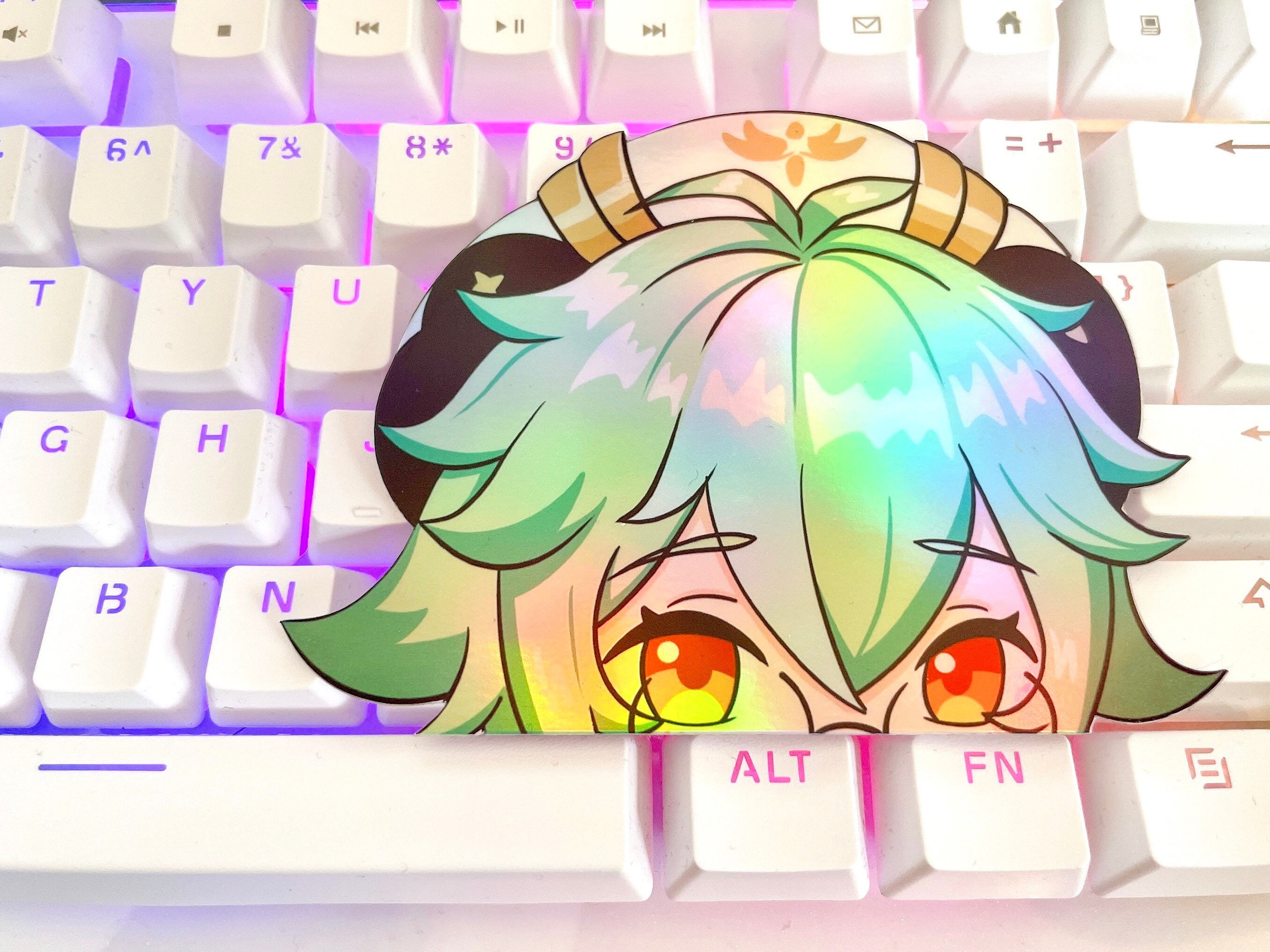 Sucrose Peeker Holographic Sticker Genshin Impact Sticker - Etsy
