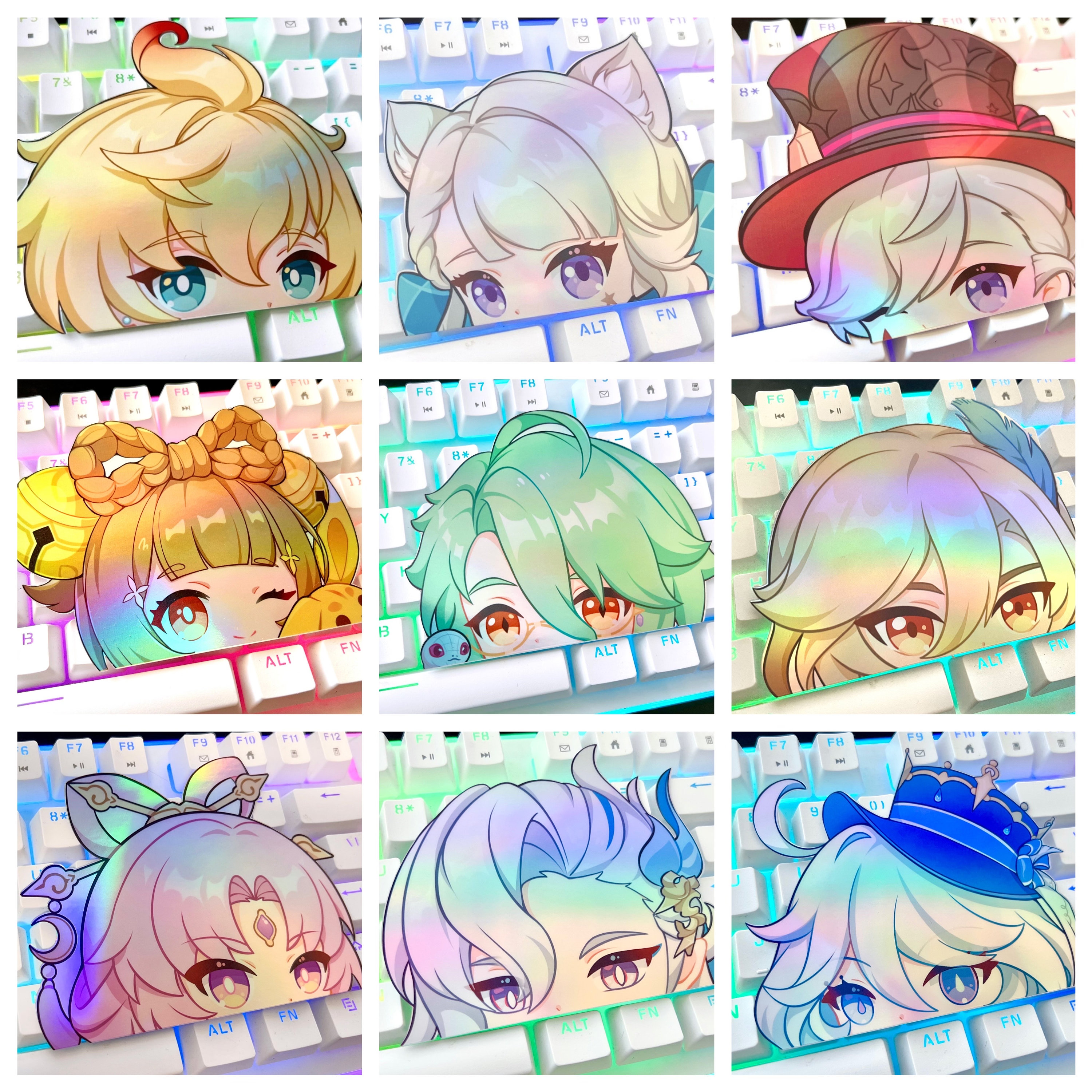 Lynette Peeker holographic Sticker | Genshin stickers Genshin Impact ...