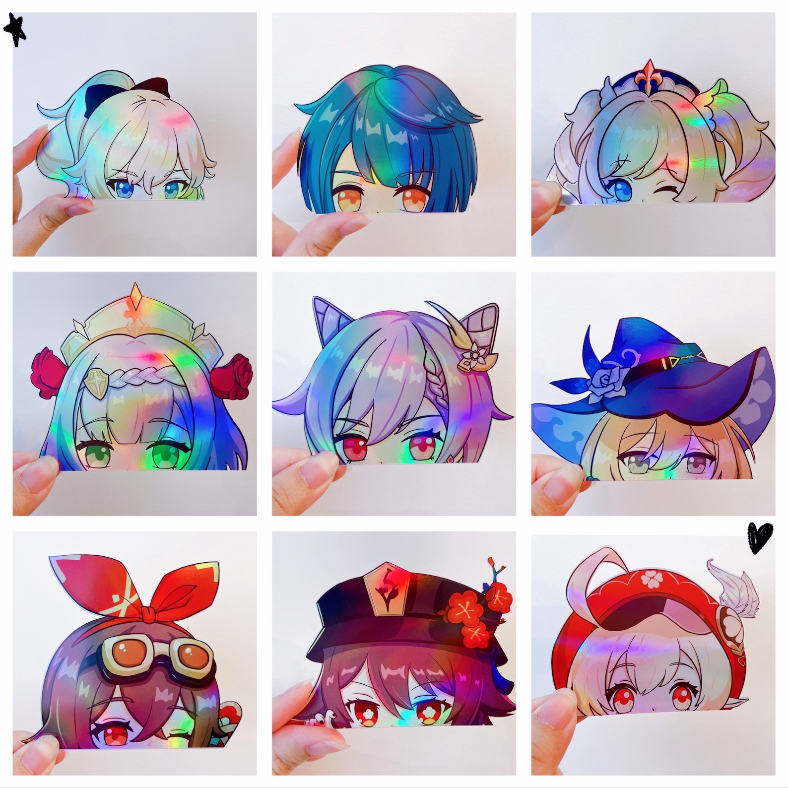 Nilou Peeker Holographic Sticker Genshin Stickers Peekers - Etsy