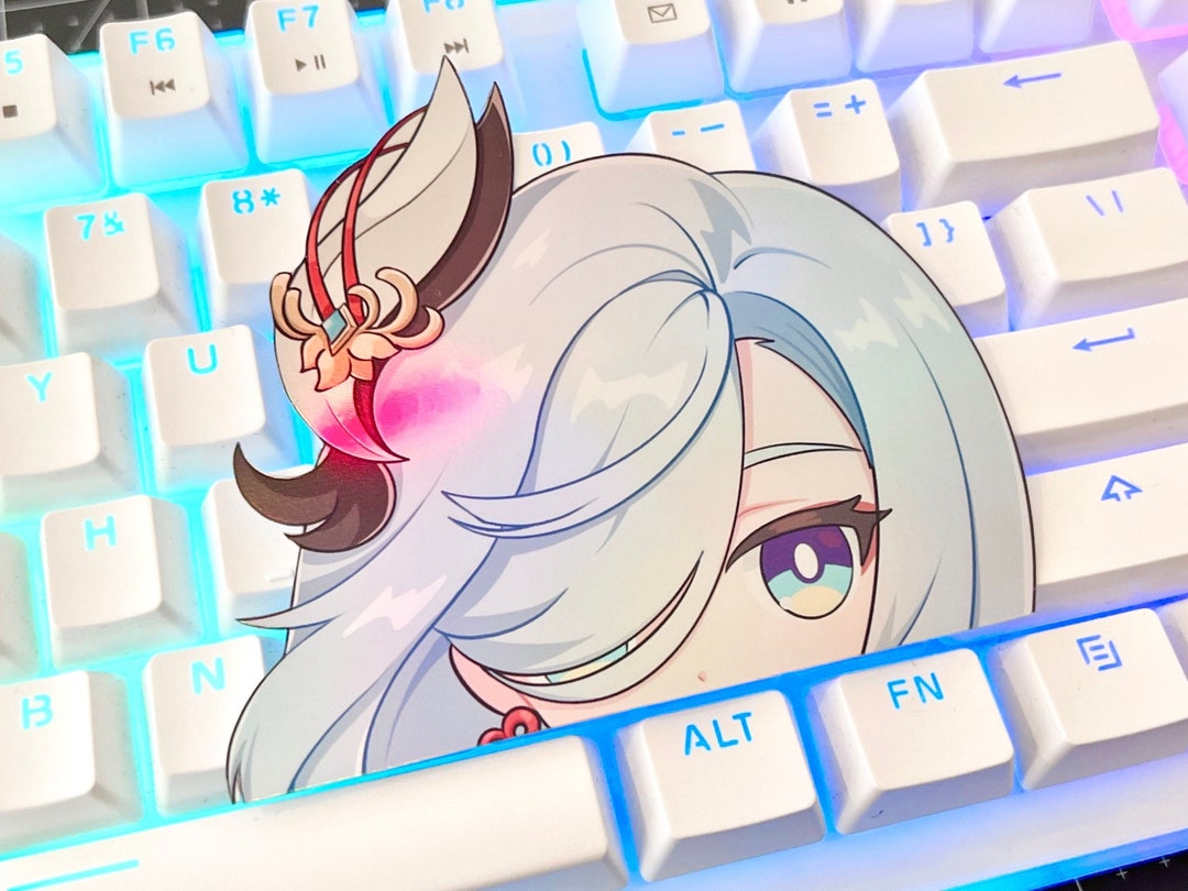 Shenhe Peeker Holographic Sticker Genshin Impact Sticker Peeker Shenhe ...