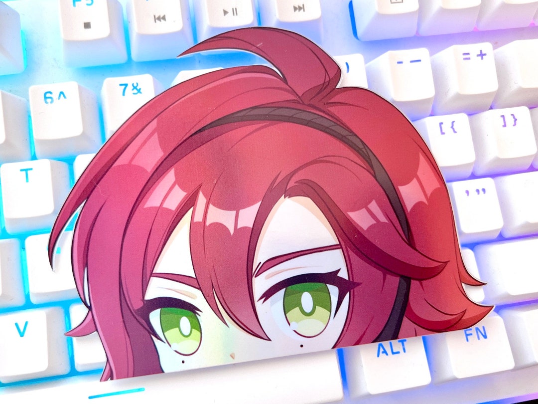 Heizou Peeker Holograpgic Sticker | Genshin Impact Sticker Peeker ...