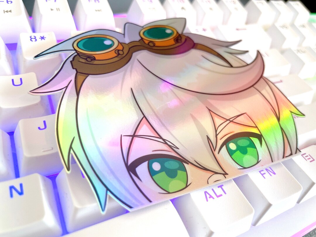Bennett Peeker Holographic Sticker | Genshin Impact Sticker Peeker ...