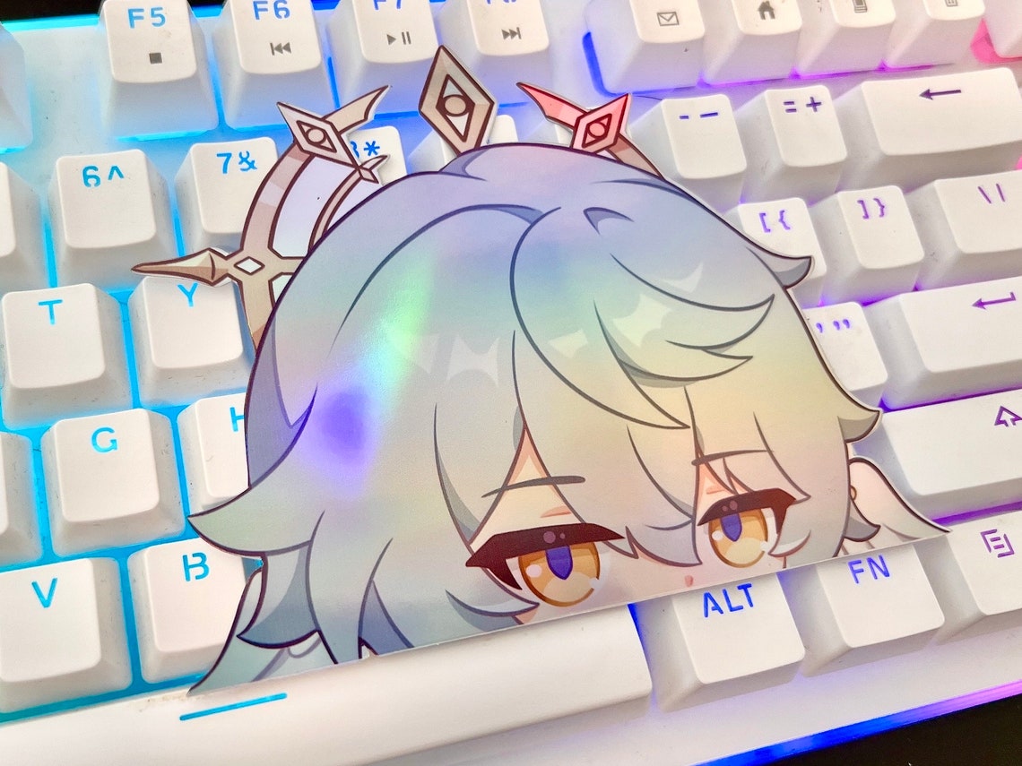 Honkai Jade Peeker Holographic Sticker | Honkai Star Rail Sticker ...