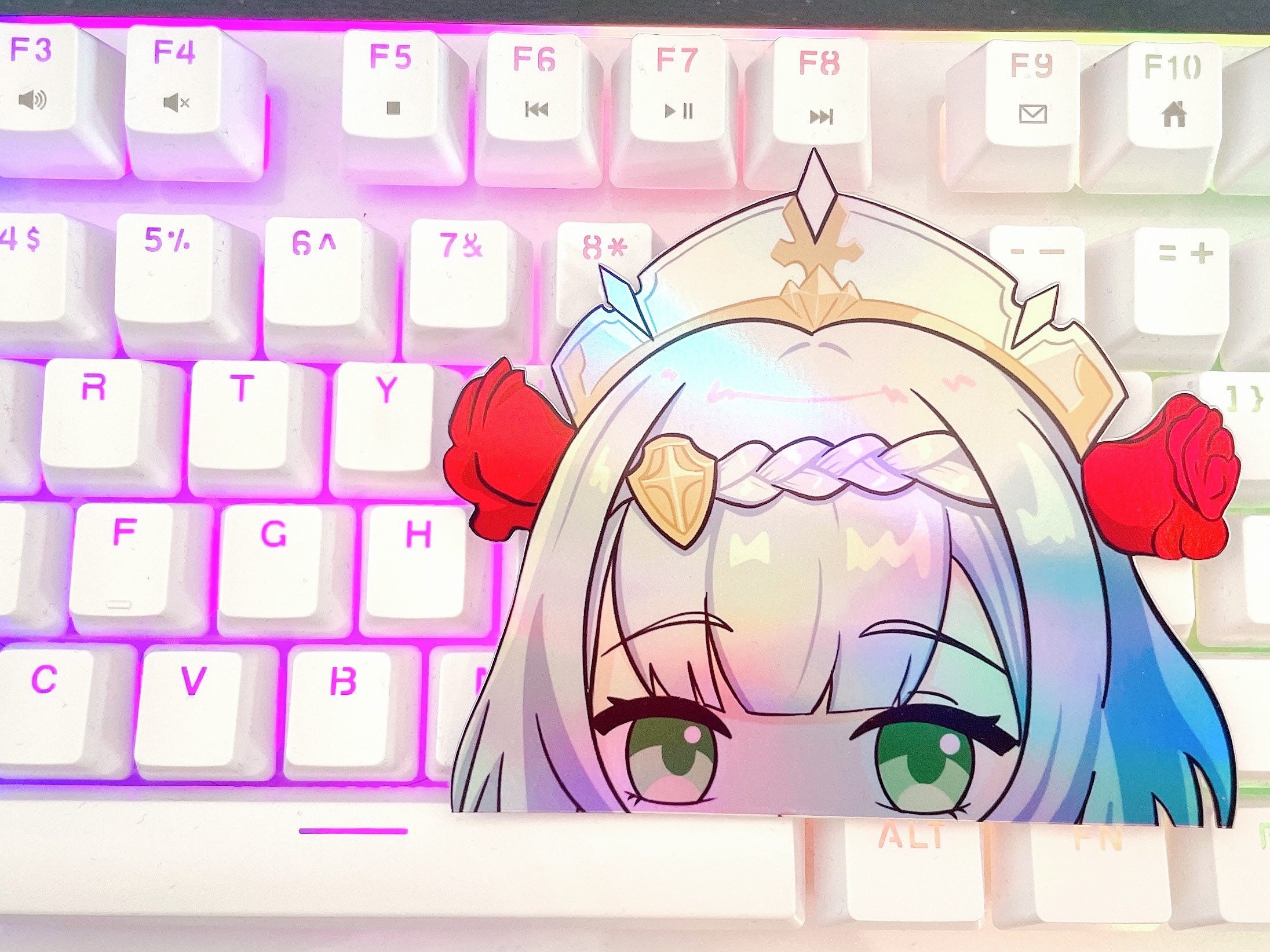 Noelle Peeker Holographic Sticker Genshin Impact Sticker - Etsy