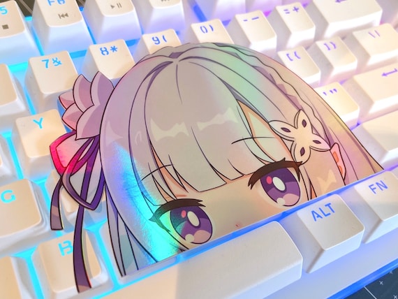 Emilia Sticker Holographic Peekers Emilia Stickers Peekers - Etsy