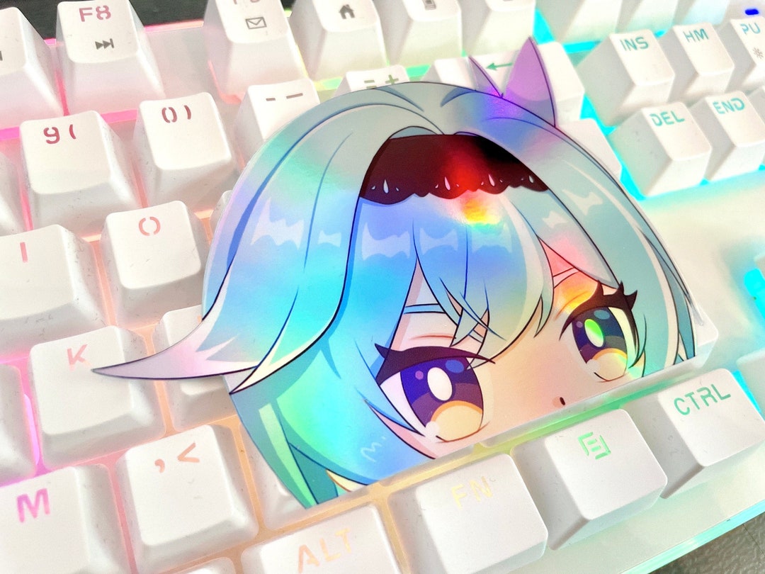 Eula Peeker Holographic Sticker | Genshin Impact Sticker Peeker | Eula ...