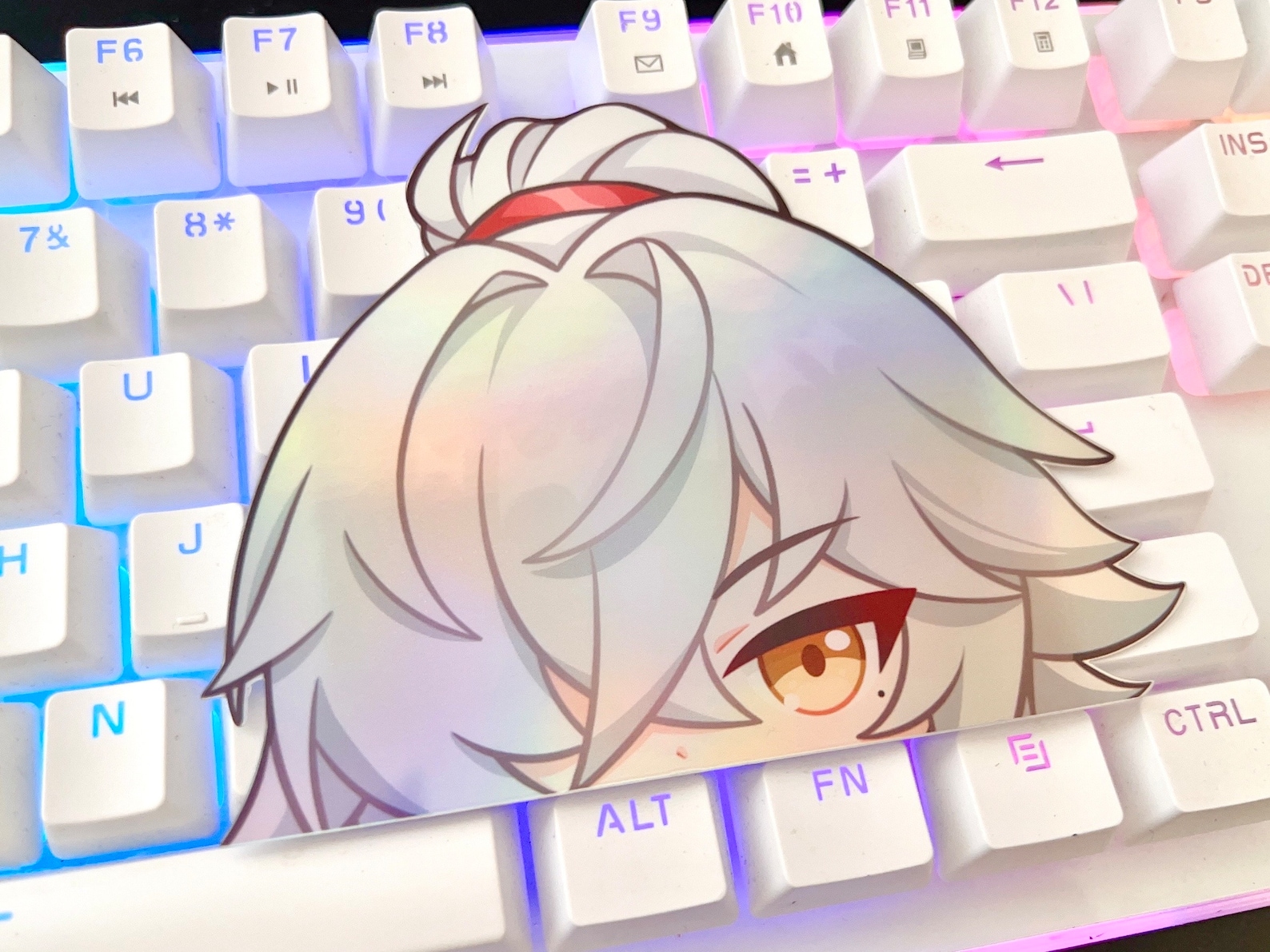 Himeko Peeker Holographic Sticker | Himeko Stickers Peekers Computer ...