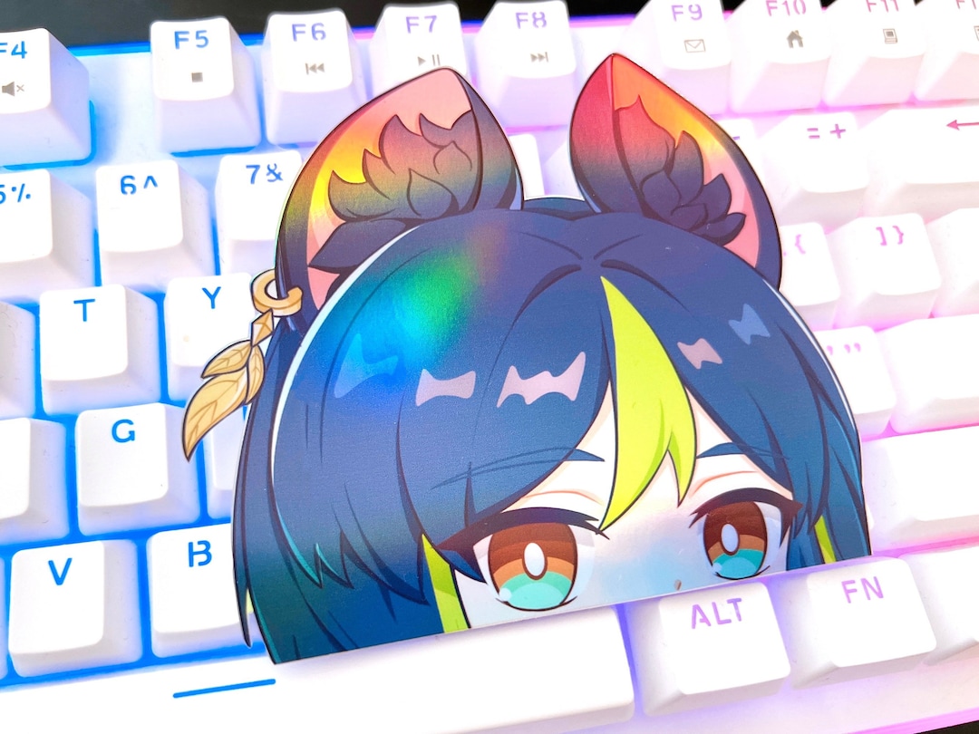 Tighnari Peeker Holographic Sticker | Genshin Impact Sticker Peeker ...