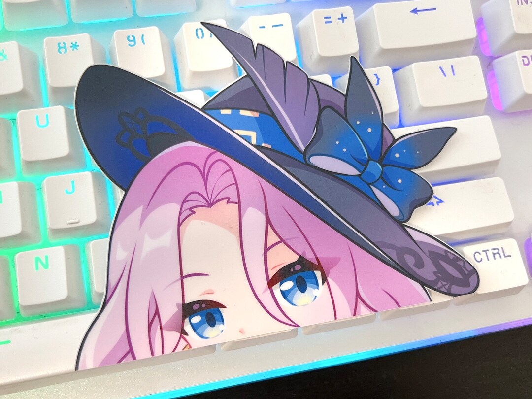 Honkai Jade Peeker Holographic Sticker | Honkai Star Rail Sticker ...
