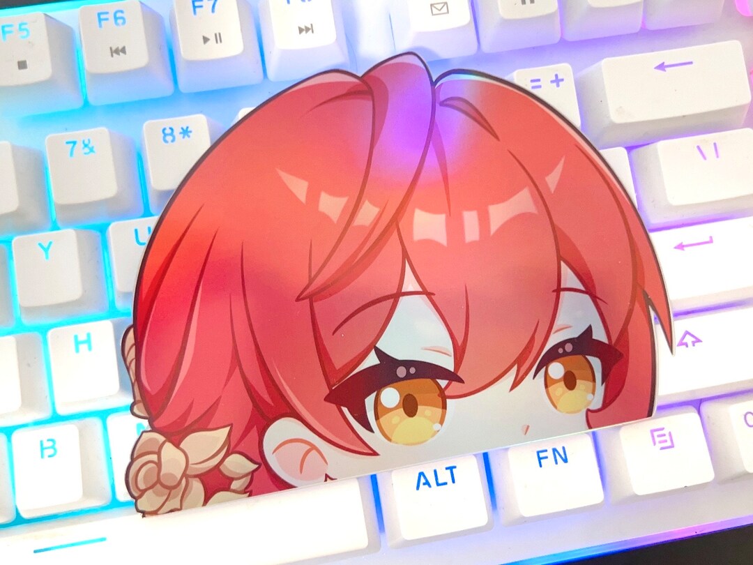 Himeko Peeker Holographic Sticker | Himeko Stickers Peekers Computer ...