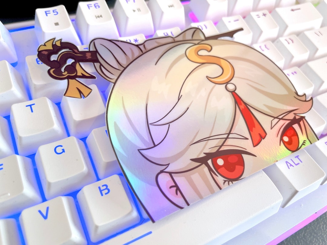 Ningguang Peeker Holographic Sticker | Genshin Impact Sticker Peeker ...