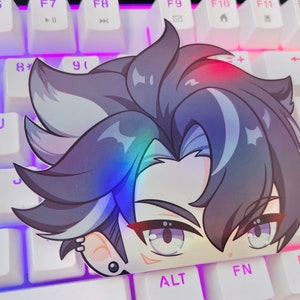 Wriothesley Peeker Holographic Sticker | Genshin Stickers Genshin ...