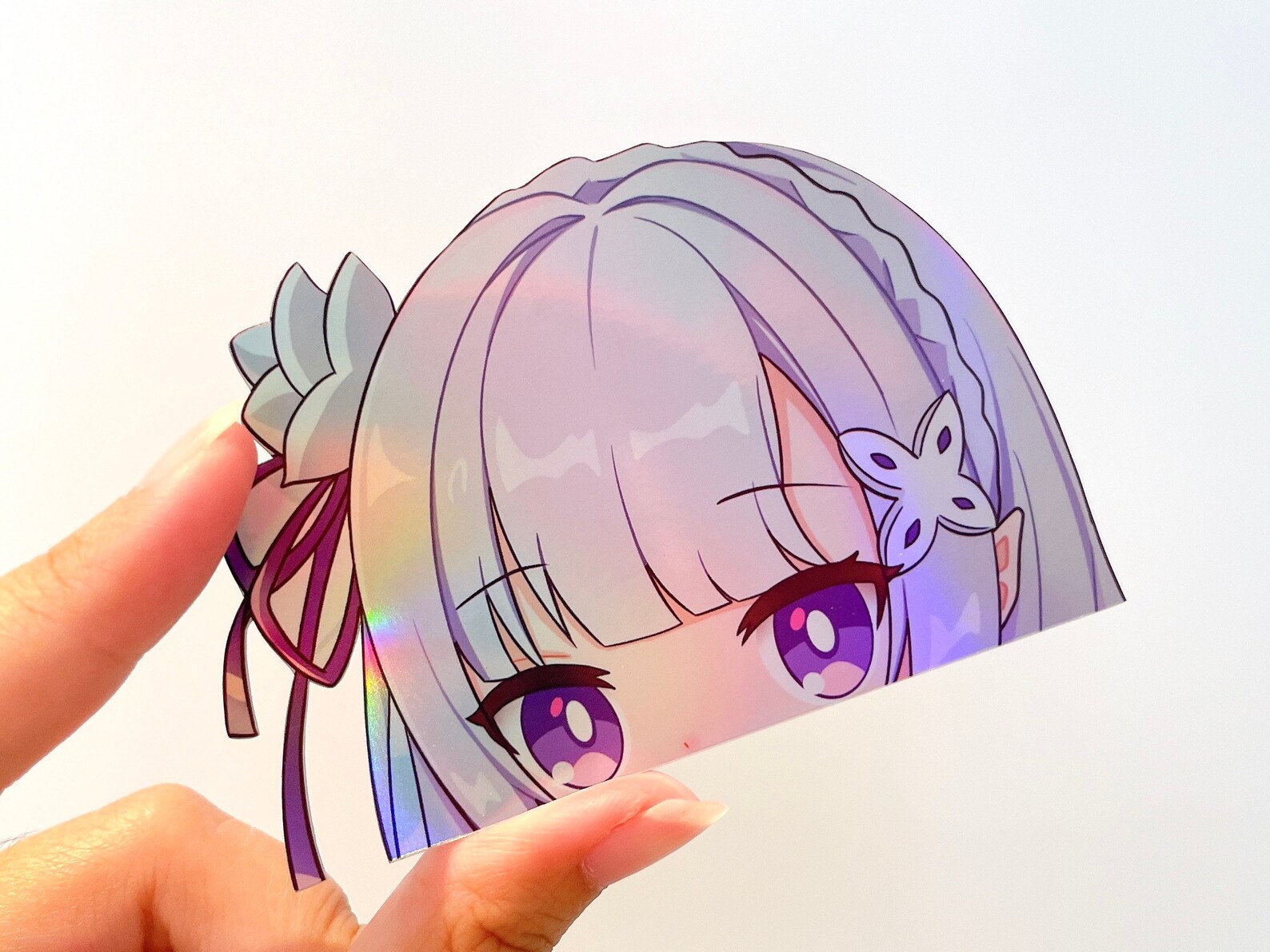 Emilia Sticker Holographic Peekers Emilia Stickers Peekers - Etsy UK