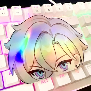 Aventurine Peeker Holographic Sticker | Honkai Star Rail Sticker ...