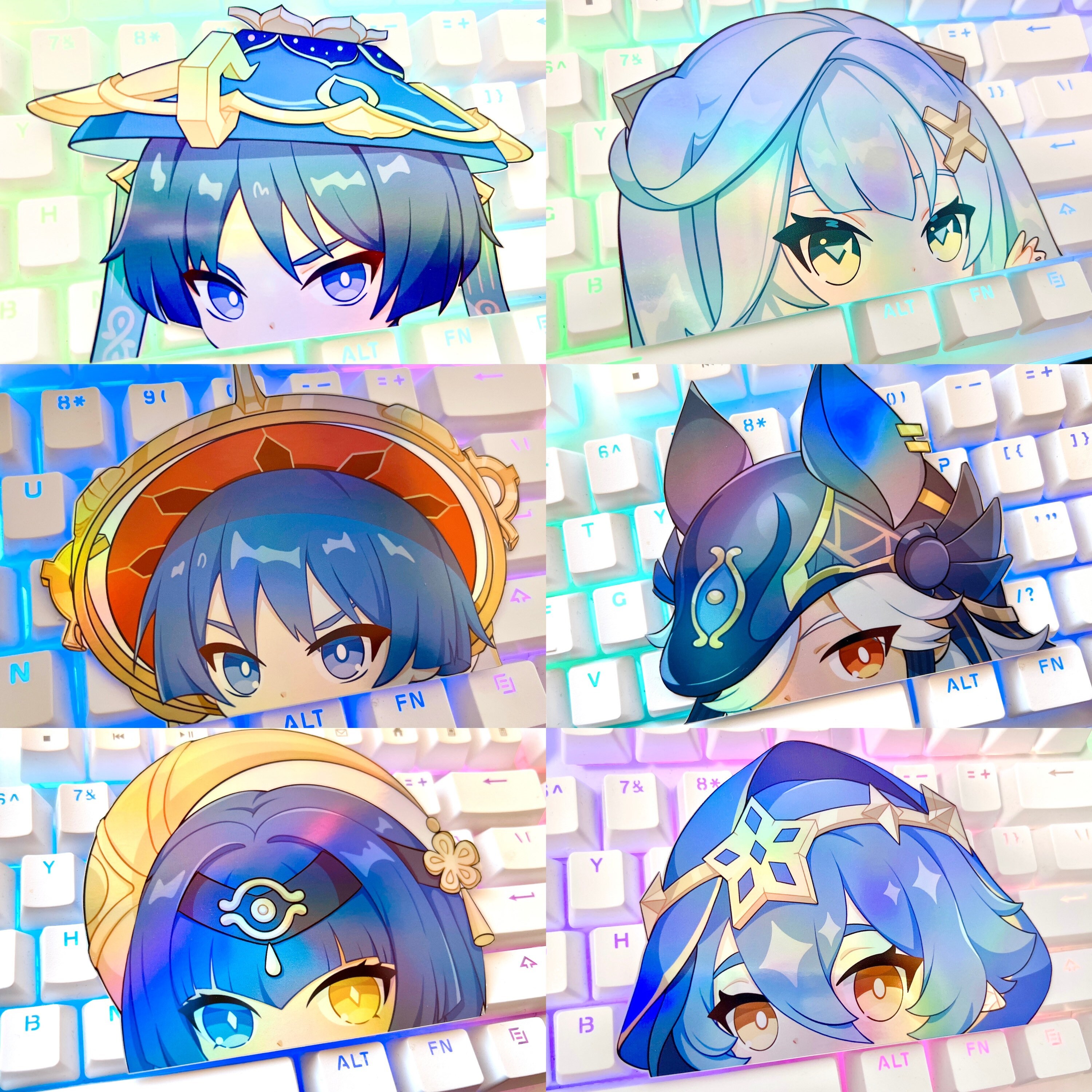 Layla Peeker Holographic Sticker | Genshin stickers Genshin Impact ...