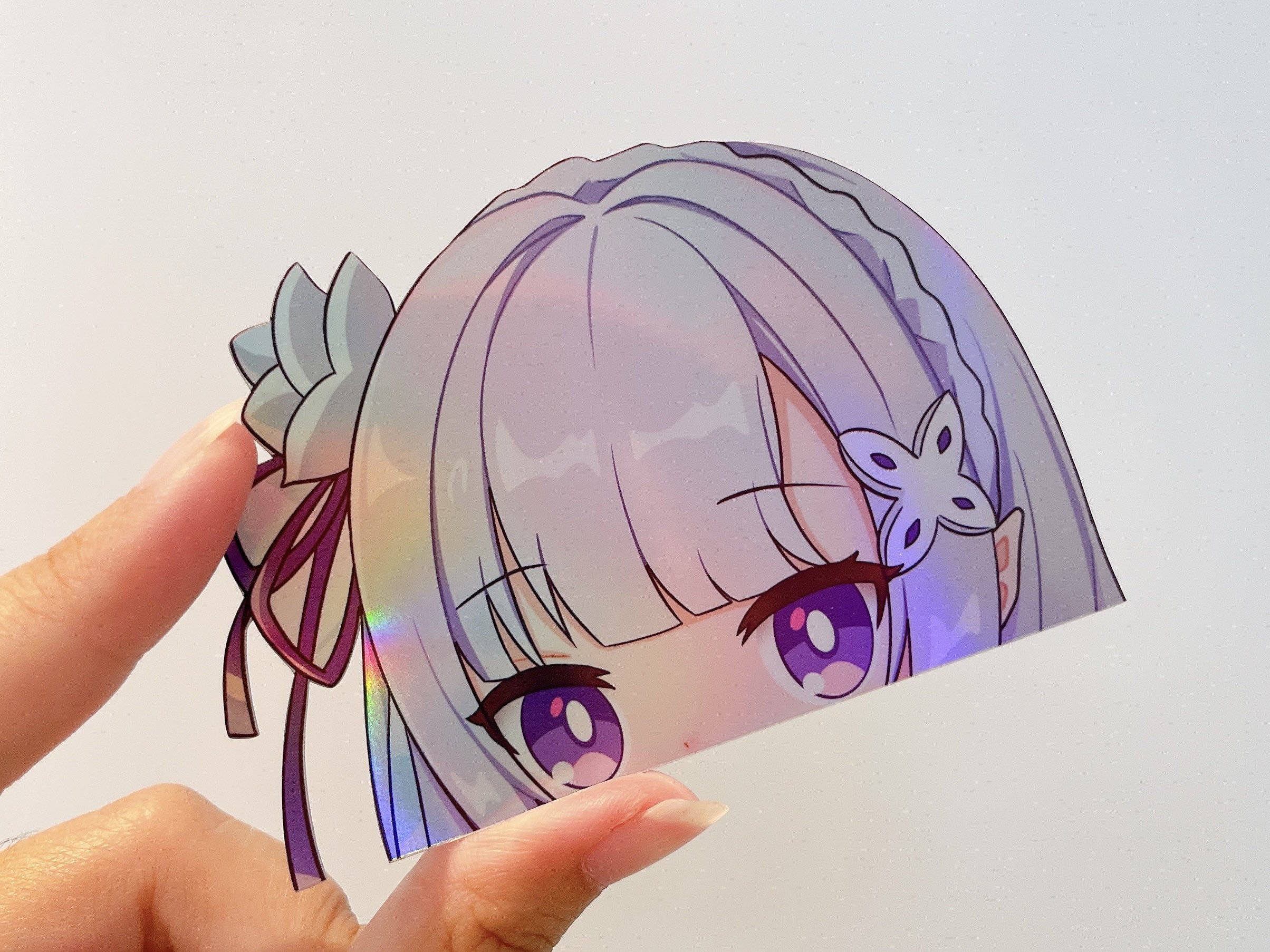 Rem Peeker Holographic Sticker Rem Stickers Peekers Computer - Etsy