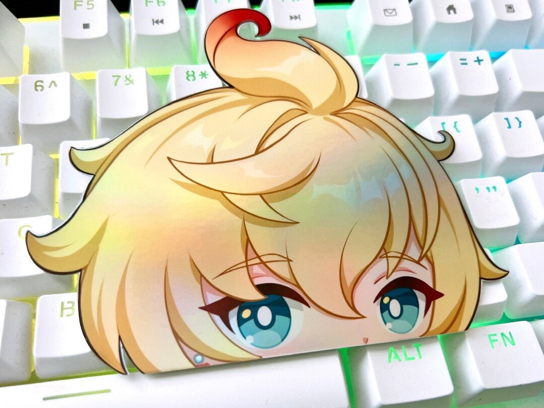 Mika Peeker Holographic Sticker | Genshin Stickers Genshin Impact ...