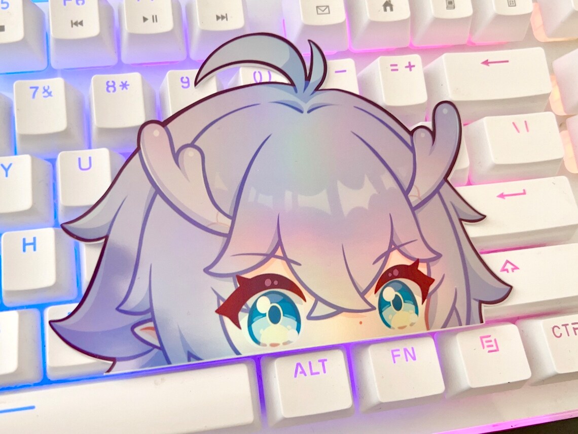 Himeko Peeker Holographic Sticker | Himeko Stickers Peekers Computer ...