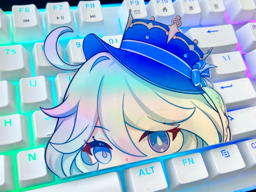 Furina Peeker Holographic Sticker | Genshin Stickers Genshin Impact ...