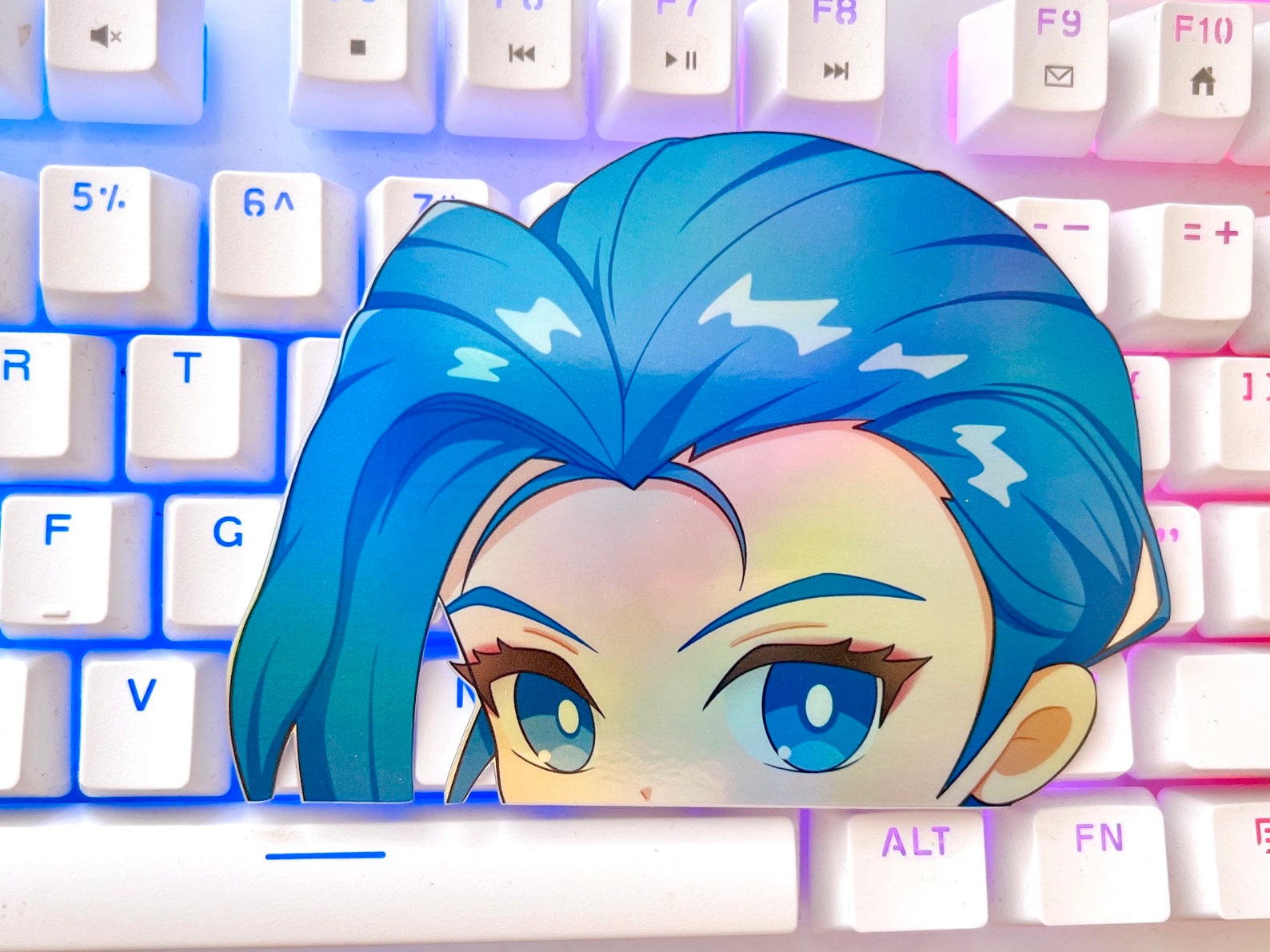 Jinx Peeker Holographic Stickers ｜ Vi Stickers | Car Decal Computer ...