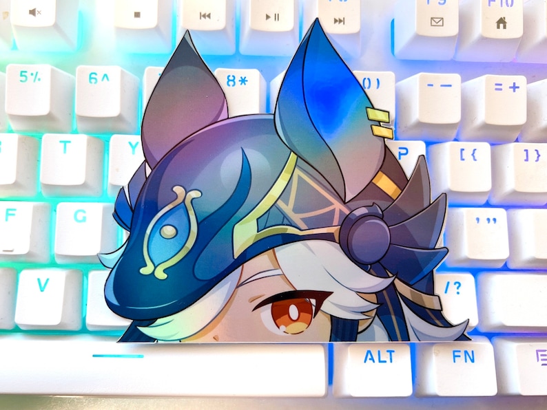 Candace Peeker Holographic Sticker Genshin Impact Sticker - Etsy