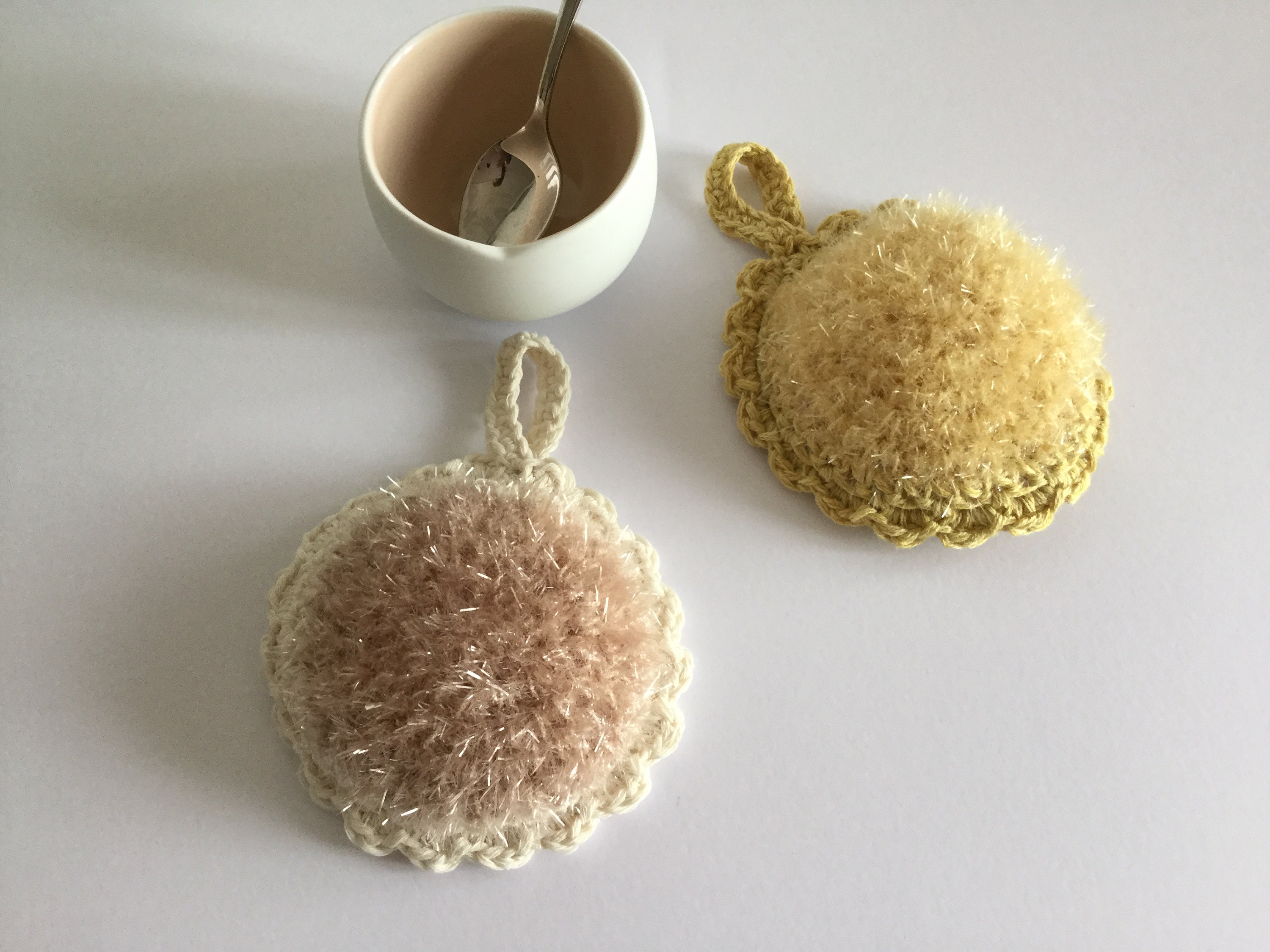 Double Sided Zero Waste Sponges, Washable Eco Responsible Tawashi ...