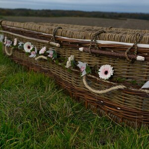 Coffin Casket Wicker Basket Willow Handcrafted Ecological - Etsy