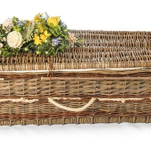Coffin Casket Wicker Basket Willow Handcrafted Ecological - Etsy