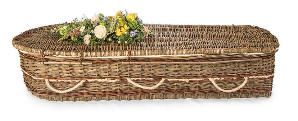 Coffin Casket Wicker Basket Willow Handcrafted Ecological - Etsy