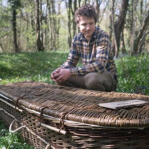 Coffin Casket Wicker Basket Willow Handcrafted Ecological - Etsy