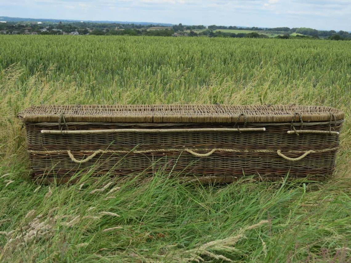 Coffin Casket Wicker Basket Willow Handcrafted Ecological - Etsy