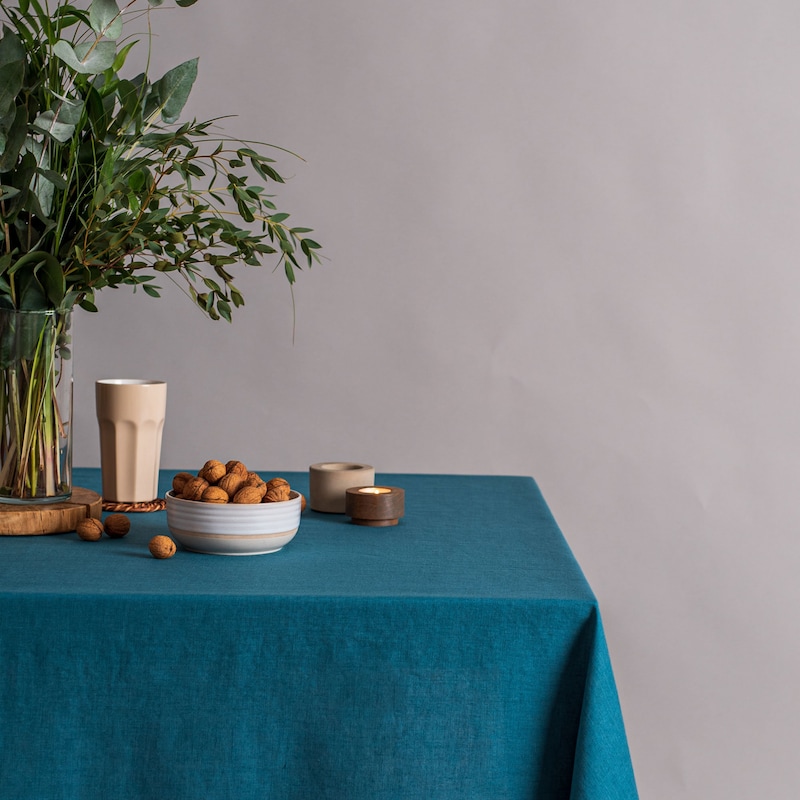 Turquoise Tablecloth - Etsy