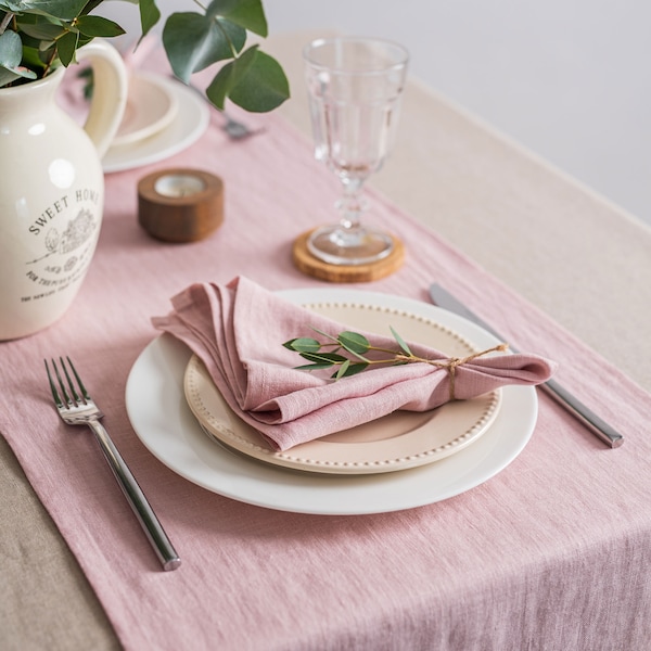 Pink Handmade Napkins - Etsy