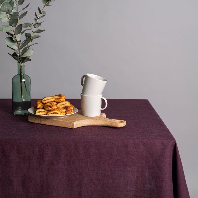 Purple Tablecloth - Etsy