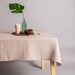 Natural Linen Tablecloth. Soft Linen Table Cloth. Sustainable Dining ...