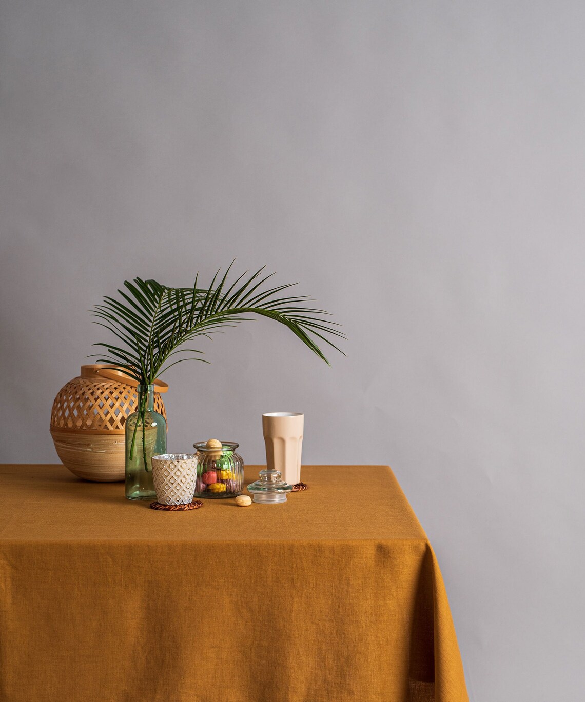 Mustard Yellow Linen Tablecloth. Soft Linen Table Cloth. - Etsy UK