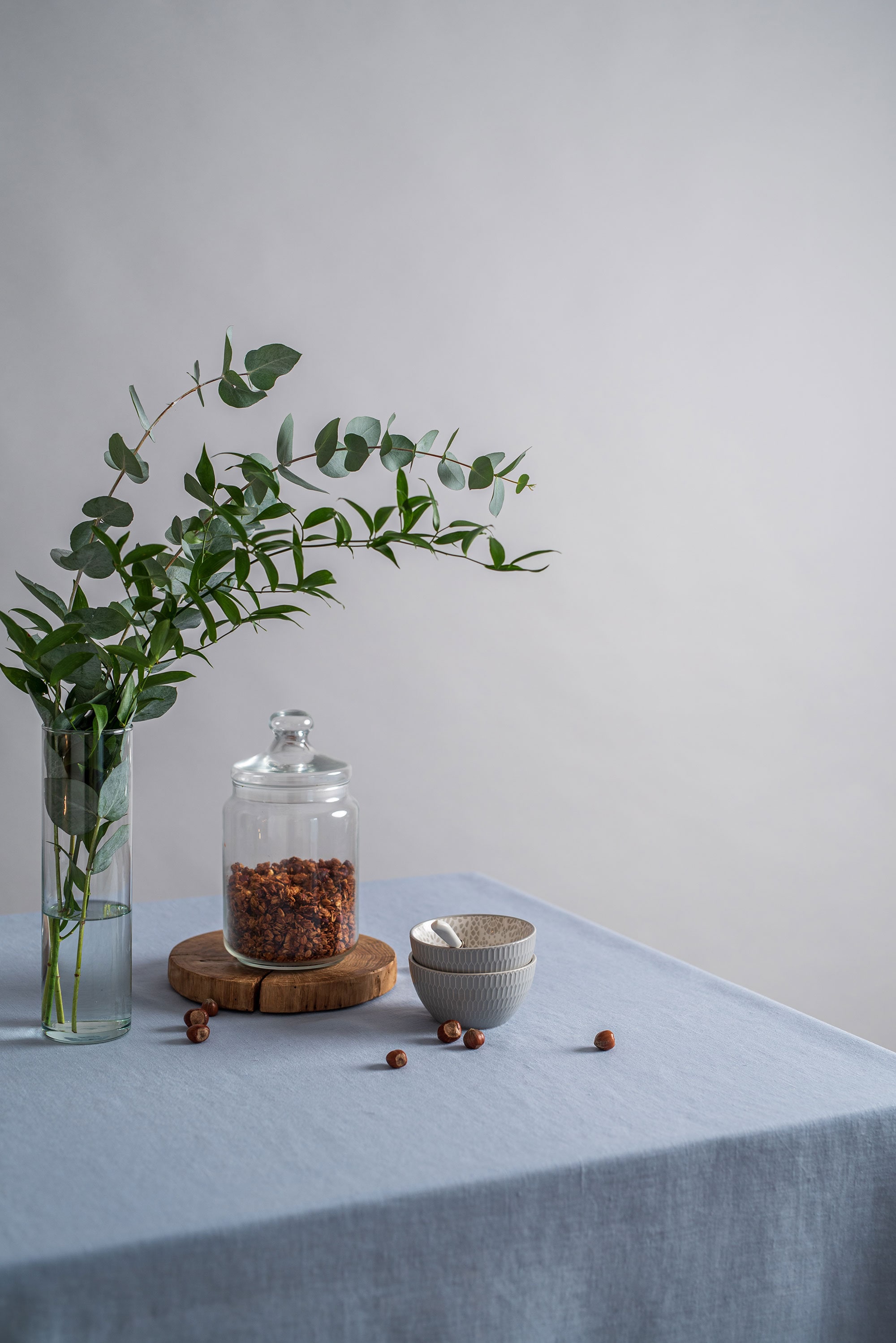 Sky Blue Linen Tablecloth. Soft Linen Table Cloth. Rustic Wedding ...