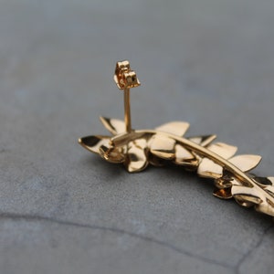 Unique Flower and Leaf Ear Cuff - Etsy