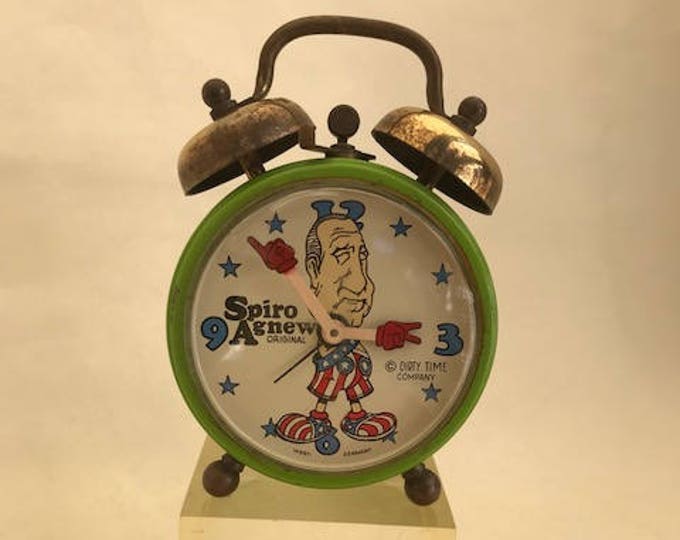 SPIRO AGNEW! Vintage Alarm Clock Made in West Germany - Works Great! - Etsy