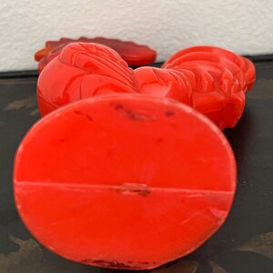 Vintage Knickerbocker Rooster Perfectly Wonderful Hard Plastic Rooster ...