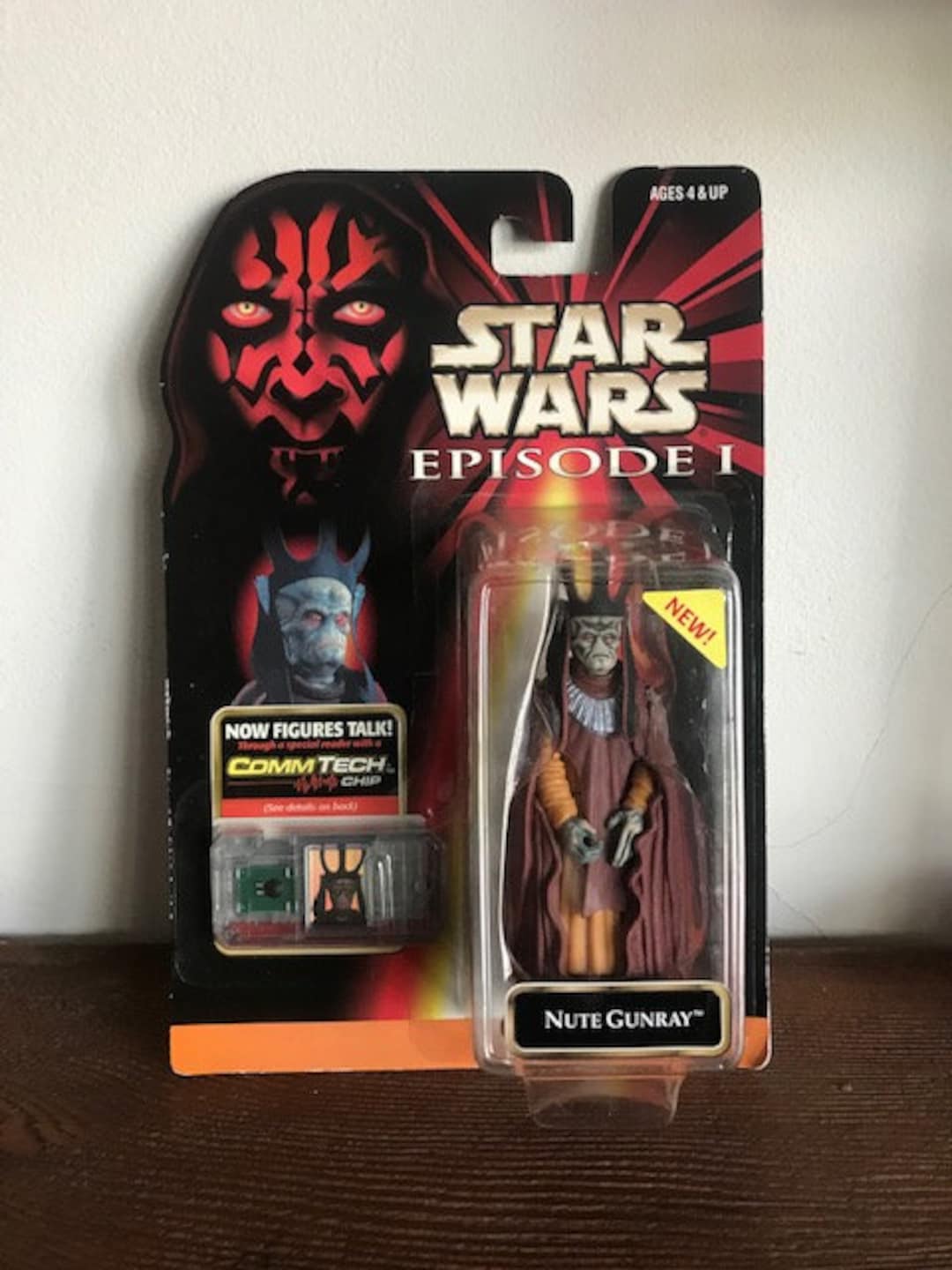 Vintage Star Wars Nute Gunray Talking Action Figure New Unsold Store ...