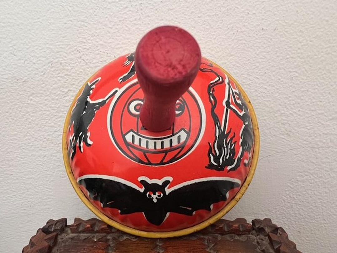Vintage Halloween Bell/clanger Style Tin Litho Noisemaker by Kirchhof ...