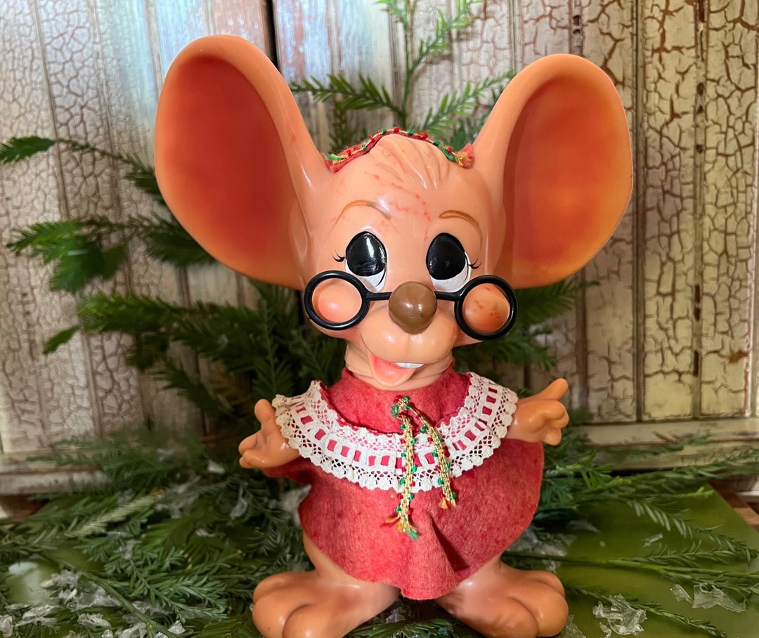 1970 Vintage Roy Des Fla Christmas Mouse Bank Topo Gigio Style Xmas ...