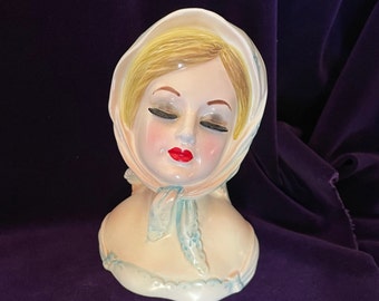 Lefton Head Vase | Etsy