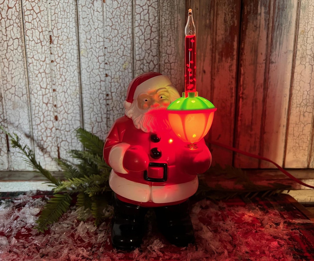 1950s Royalite Santa Bubble Light Vintage Jolly Christmas Character ...