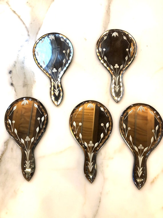NEW Vintage Style Handheld Mirrors Set of 5 | Etsy