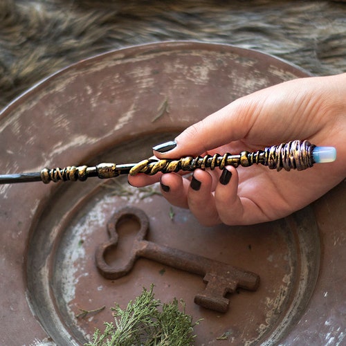 Mermaid Wand With Glass Crystal and Shells: Hand Sculpted | Etsy